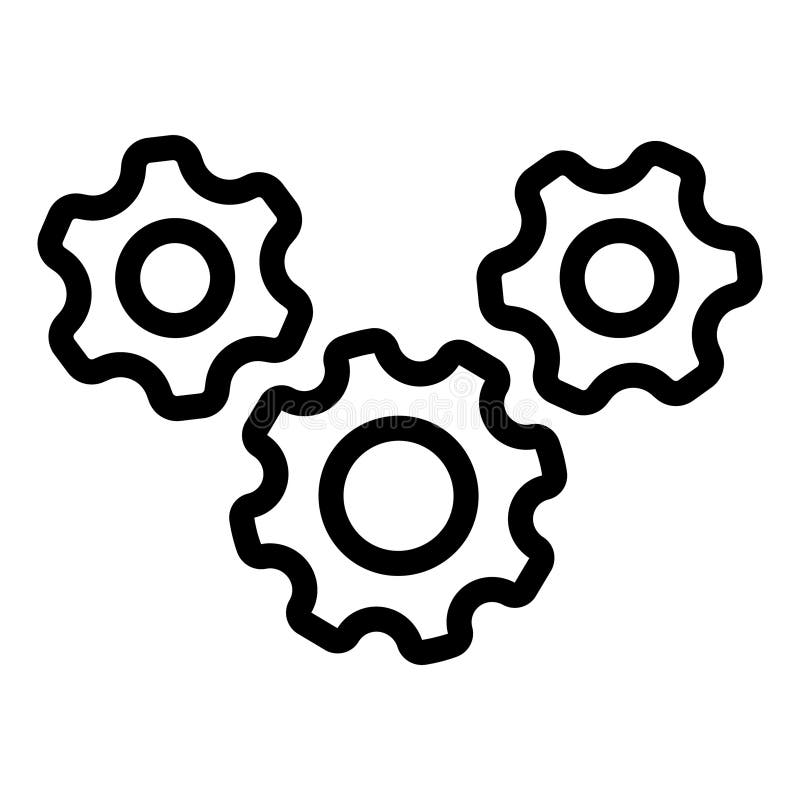 Gears Mechanism Line Sign Stock Illustrations – 2,339 Gears Mechanism ...