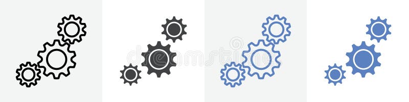Mechanism Icon Vector Set Use for Web Ui or App Stock Vector ...