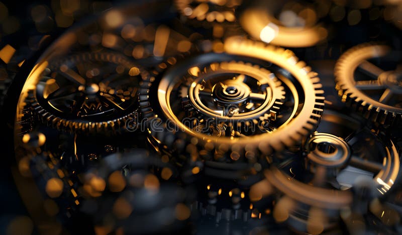 The Mechanism Inside the Watch Stock Photo - Image of circle, detail ...