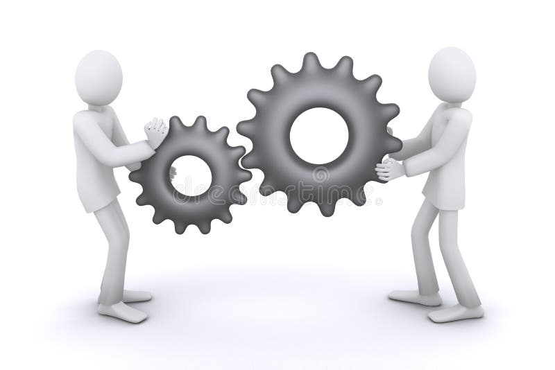 Mechanism of joint work stock illustration. Illustration of human ...
