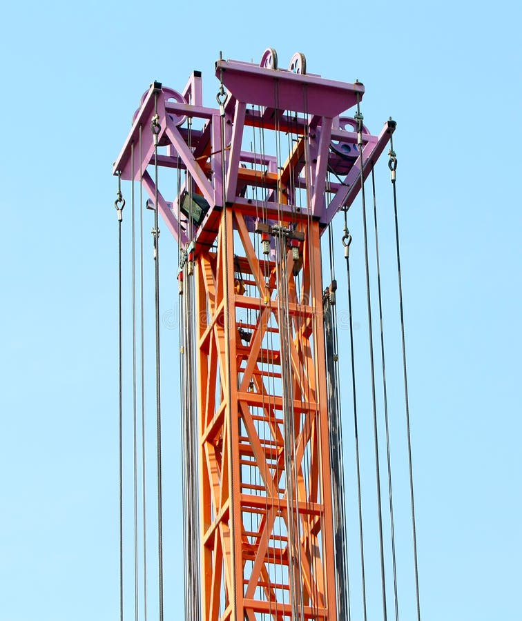 The Mechanism for Lifting and Lowering Loads. Stock Photo - Image of ...