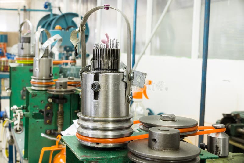 Mechanism for Making Metal Braiding. Stock Image - Image of braid ...
