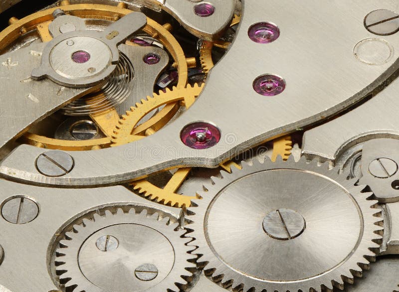 Mechanism of Mechanical Watches Stock Photo - Image of background ...