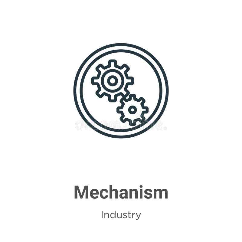 Repair Mechanism Outline Vector Icon. Thin Line Black Repair Mechanism ...