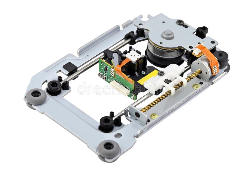 DVD disk drive mechanism stock image. Image of storage - 321023535