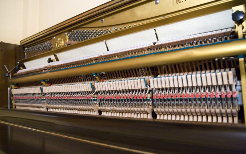 The mechanism of a piano stock photo. Image of mechanism - 35387878