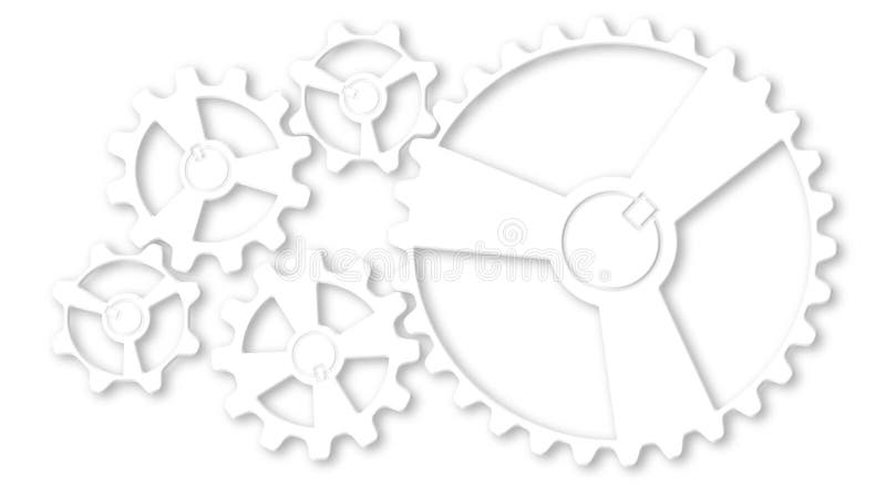 Rotating Gear Mechanism. Abstract Gears Animated Background Stock Video ...