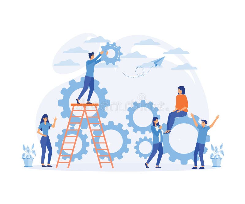 Mechanism Teamwork. Company Process Development Structure Workforce ...