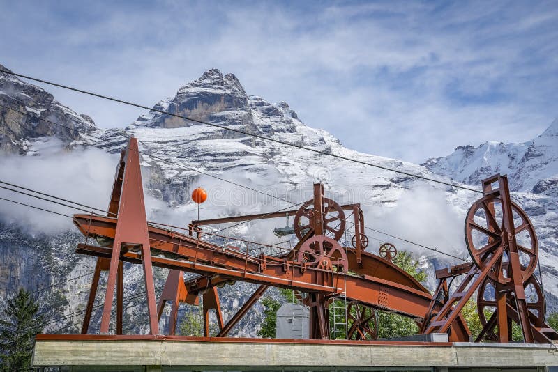 Mechanism of the Cable Car in Batumi. Stock Photo - Image of coastline ...