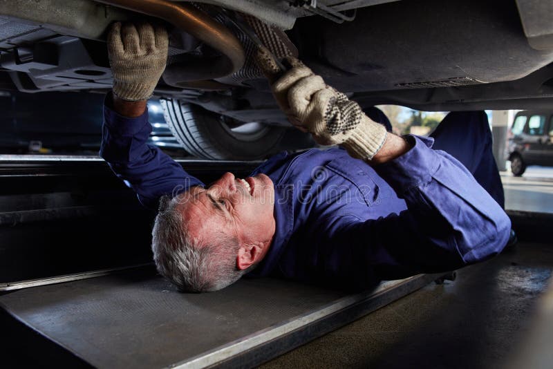 Mechatronics Engineer at Auto Repair in Workshop Stock Image - Image of ...