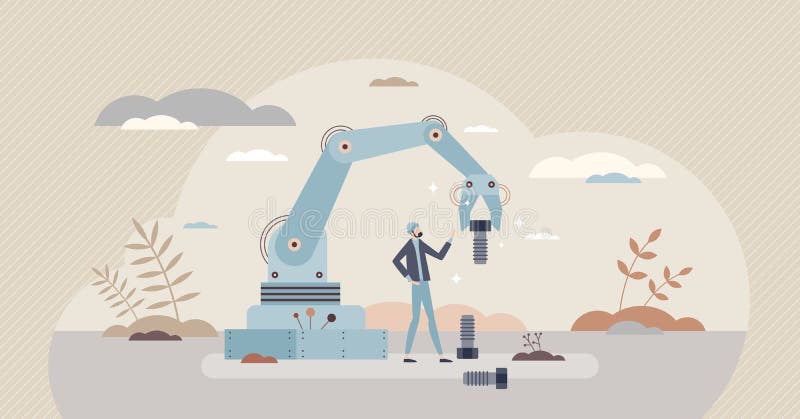 Mechatronics Engineering As Mechanic and Electronic Tech Tiny Person ...