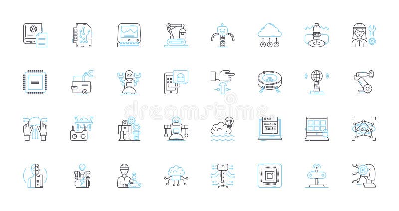 Mechatronics Systems Linear Icons Set. Robotics, Sensors, Automation ... Mechatronics Systems Linear Icons Set. Robotics, Sensors, Automation ...