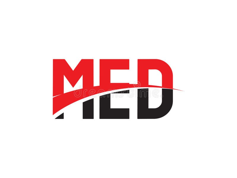 MED Letter Initial Logo Design Stock Vector - Illustration of corporate ...