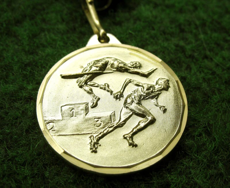 Medal stock photo. Image of running, champion, medal, field - 2979964
