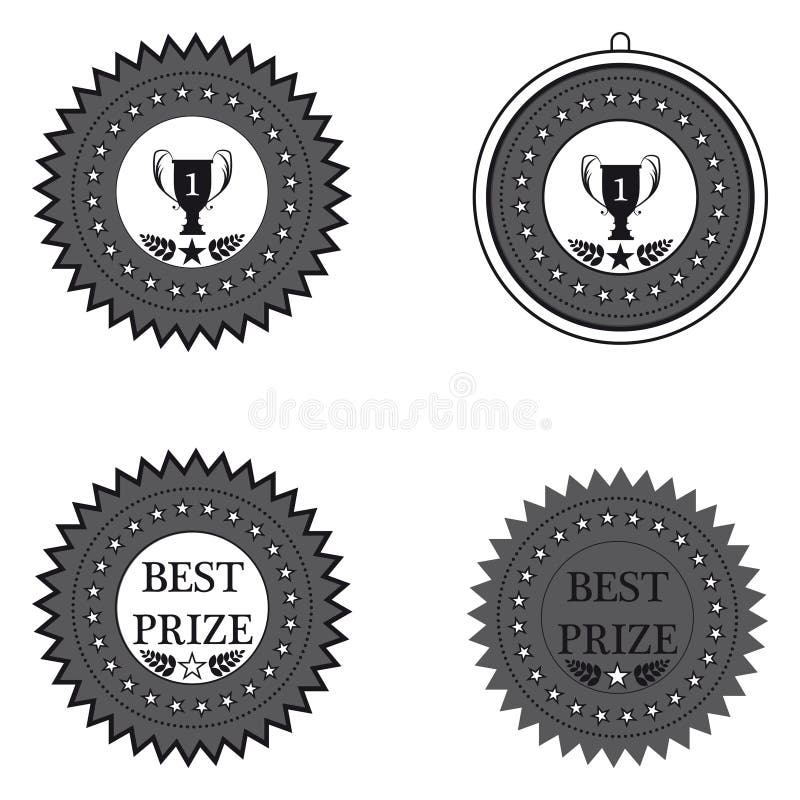 Medal First Place on a White Background Stock Illustration ...