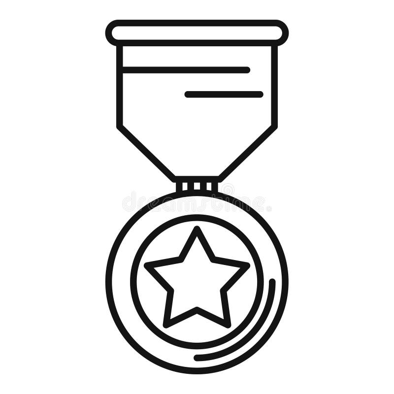 Medal for Bravery Featuring a Star Representing Courage and Honor Stock ...