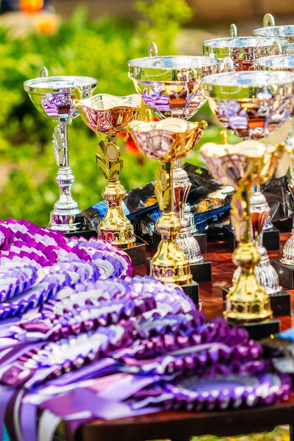 Prize cups stock image. Image of prize, championship - 45977809