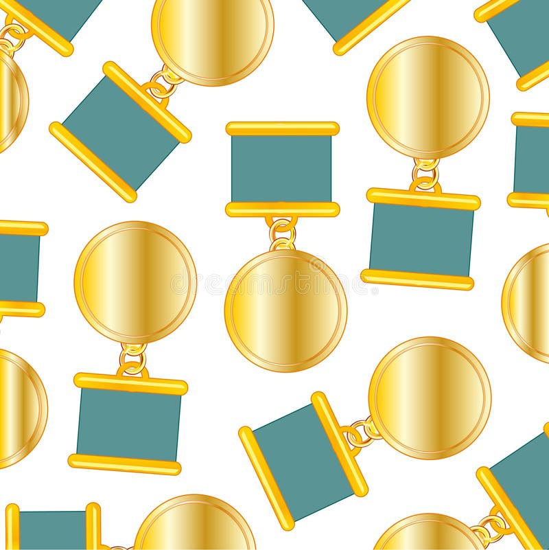 Medal decorative pattern stock vector. Illustration of yellow - 116580290