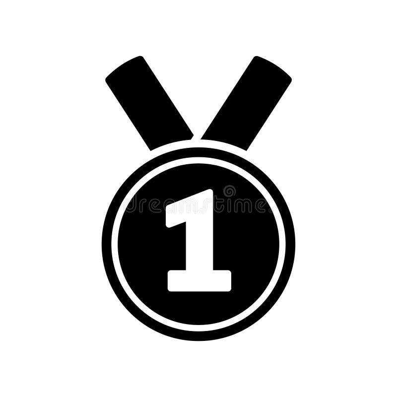 Medal Icon. First Place Award Stock Illustration - Illustration of ...