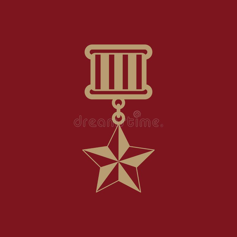 The Medal Icon. Honor Symbol Stock Vector - Illustration of emblem ...
