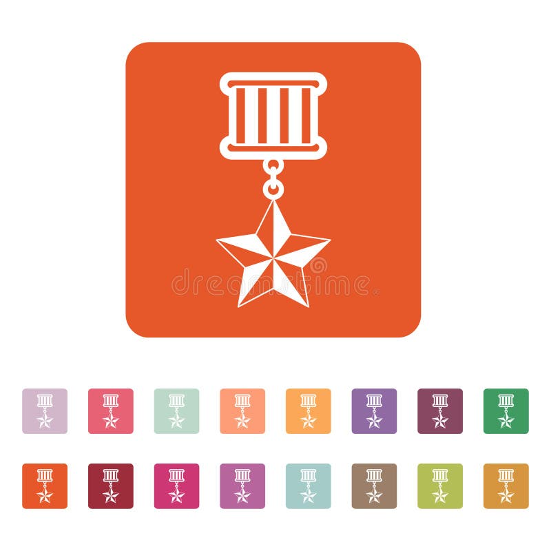 The Medal Icon. Honor Symbol Stock Illustration - Illustration of ...