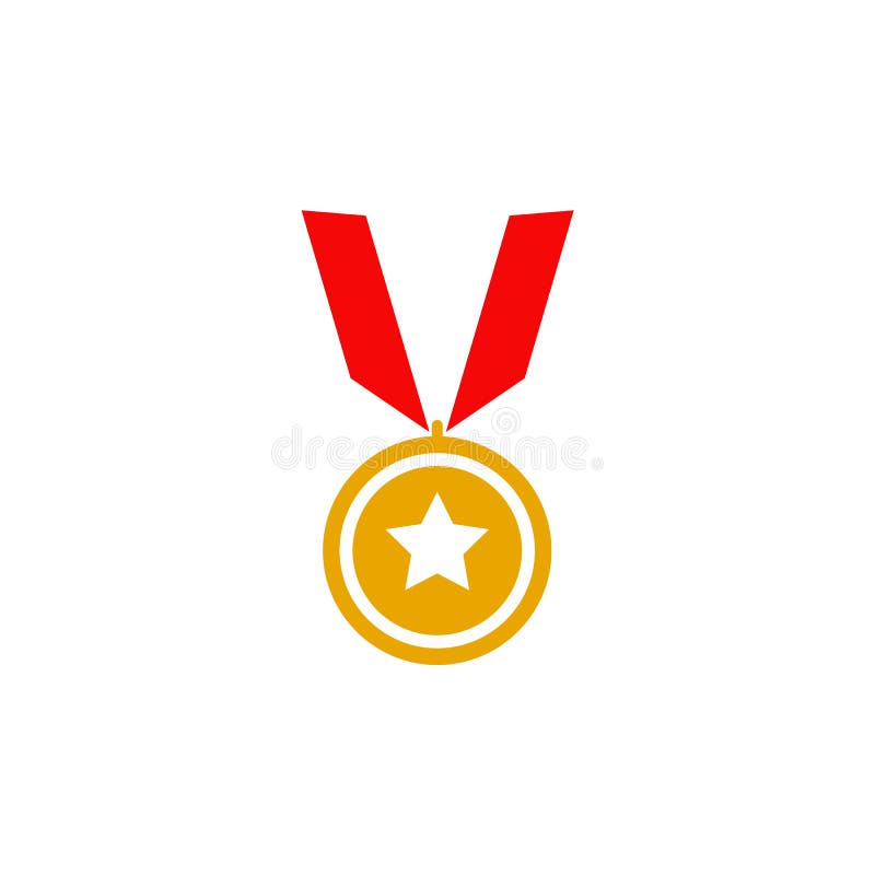 Medal Icon Logo Design Vector Template Stock Vector - Illustration of ...