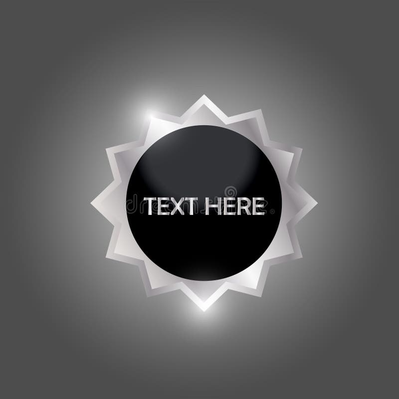 Medal Icon in Shiny Silver Color Stock Vector - Illustration of color ...