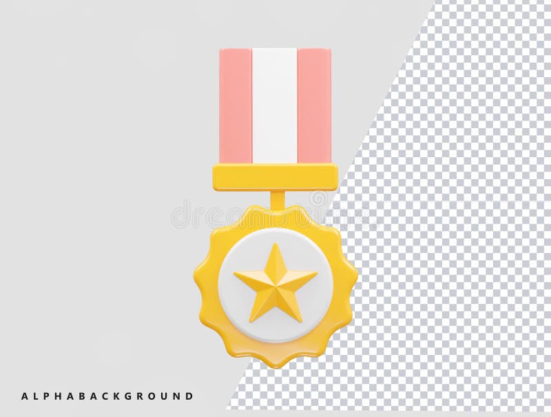 Medal Icon Vector Illustration Element 3d Rendering Transparent Eps ...