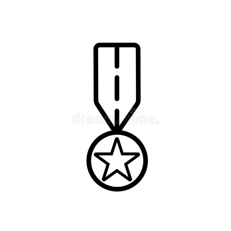 Medal Icon Vector Sign and Symbol Isolated on White Background Stock ...