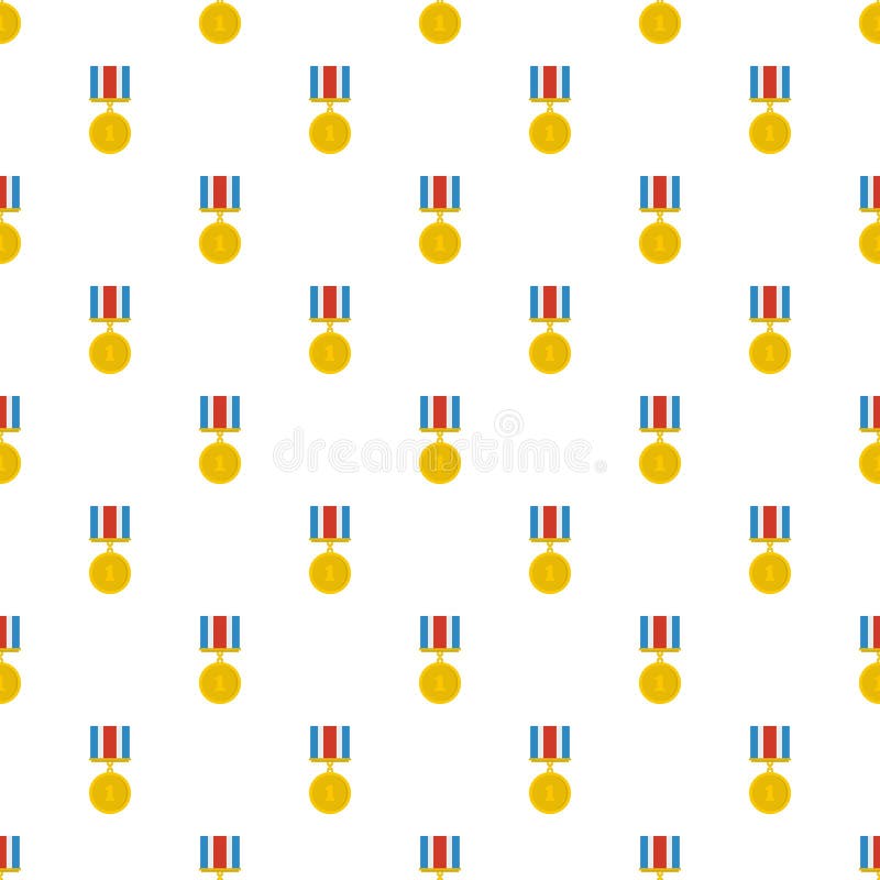 Medal pattern seamless stock vector. Illustration of insignia - 109400261