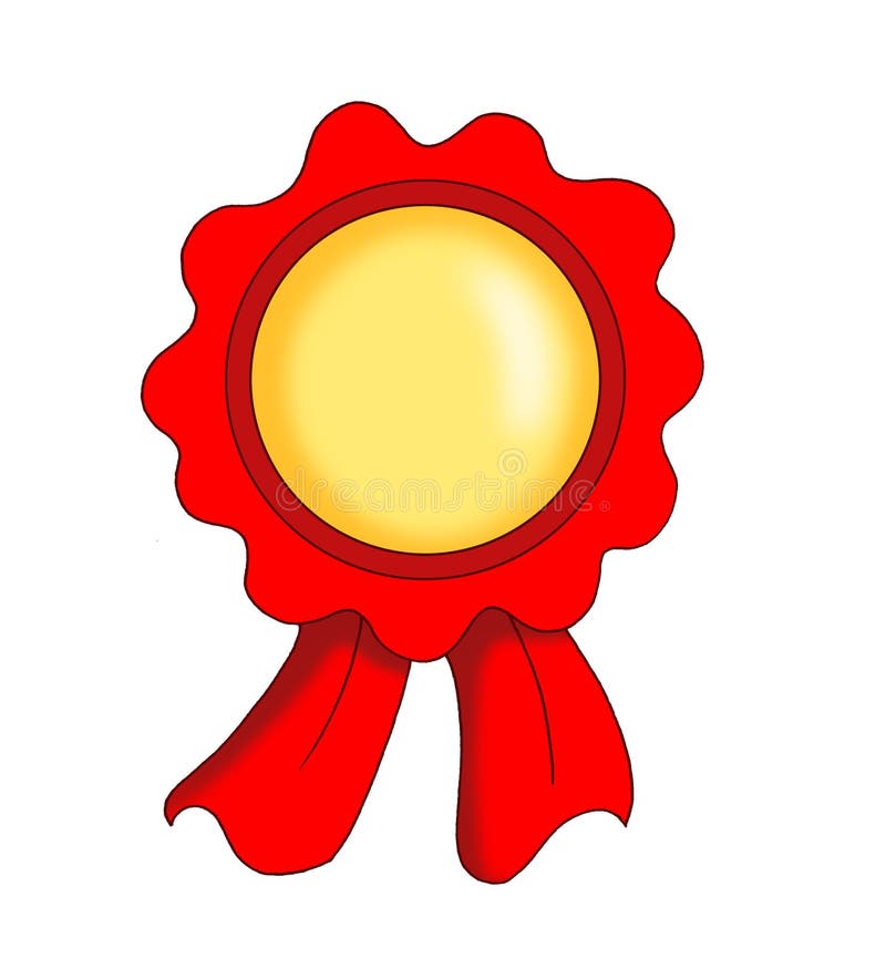 Medal proclamation stock illustration. Illustration of colored - 12121022