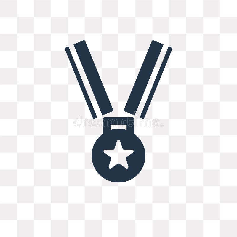 Medal Vector Icon Isolated on Transparent Background, Medal Tra Stock ...