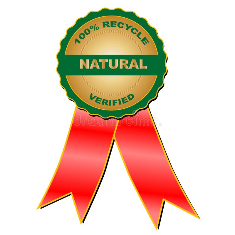 Medalha Verific Natural (vetor) Ilustração do Vetor - Ilustração de ...