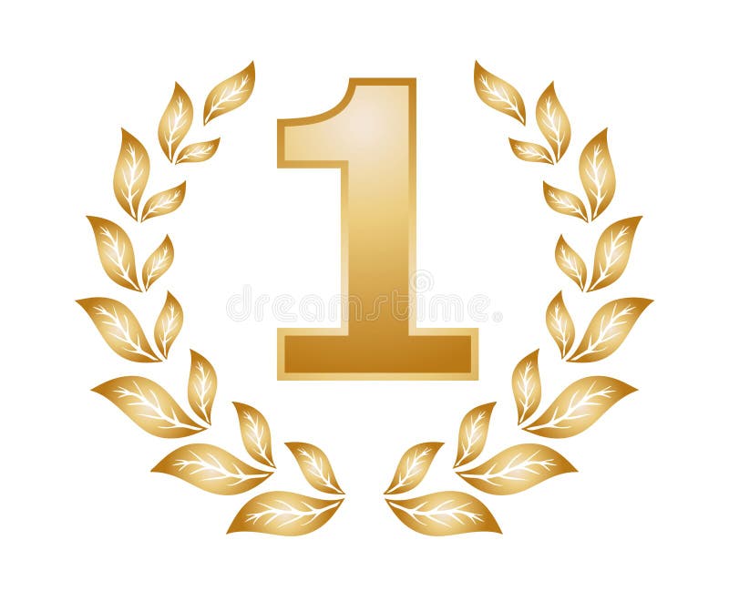 Medalj nummer ett stock illustrationer. Illustration av strid - 16819885