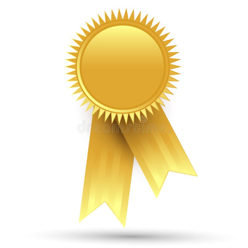 Medalla de oro ilustración del vector. Ilustración de venta - 40595657