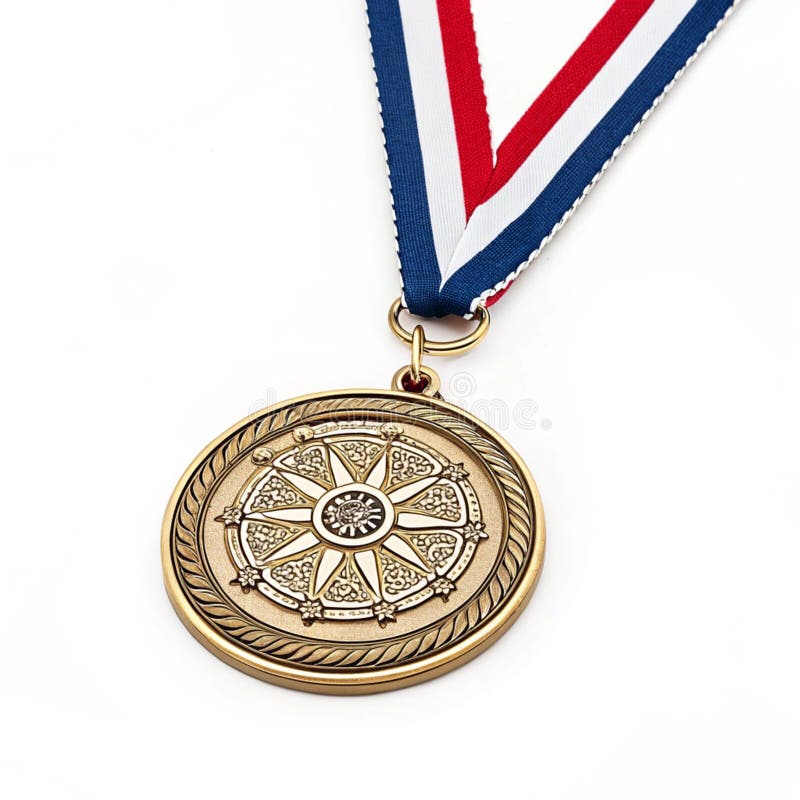 Medallion Isolated on White Background Stock Illustration ...