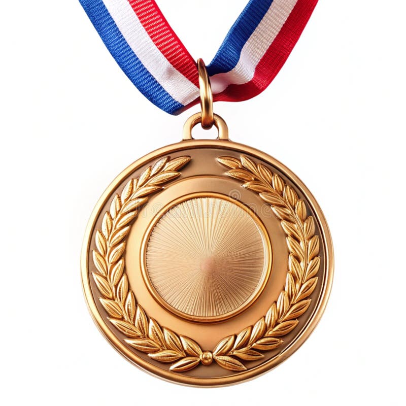 Medallion Isolated on White Stock Illustration - Illustration of metal ...