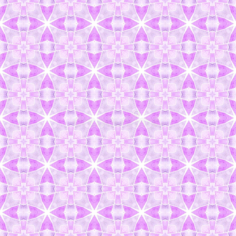 Medallion Seamless Pattern. Purple Comely Stock Image - Image of ...