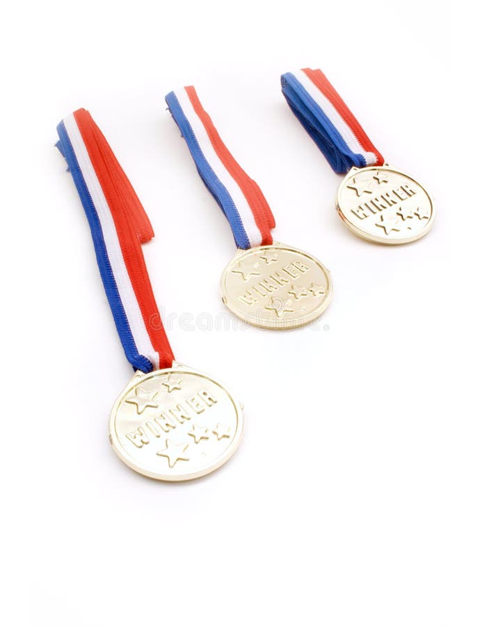 Medals stock image. Image of ribbon, place, goal, champion - 235843