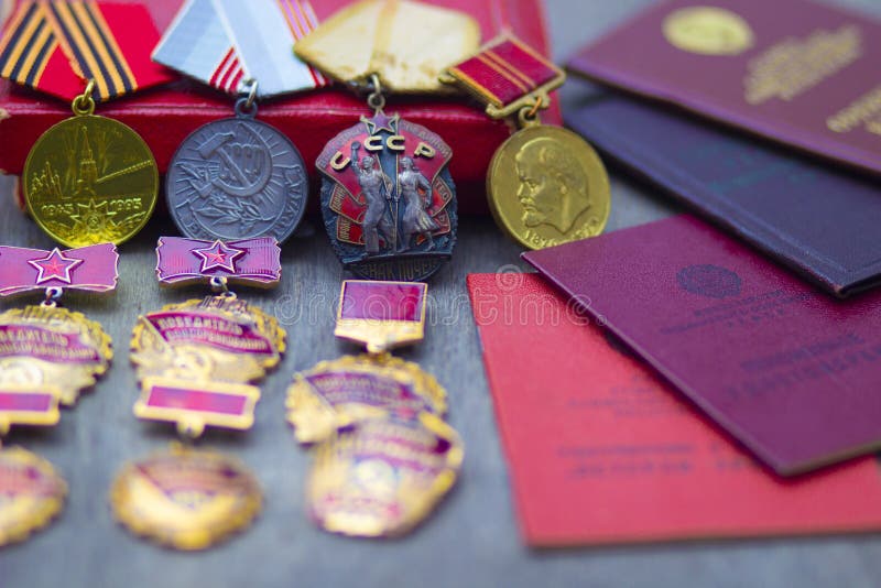 Medals and Orders-awards for Work Stock Image - Image of coins, medal ...