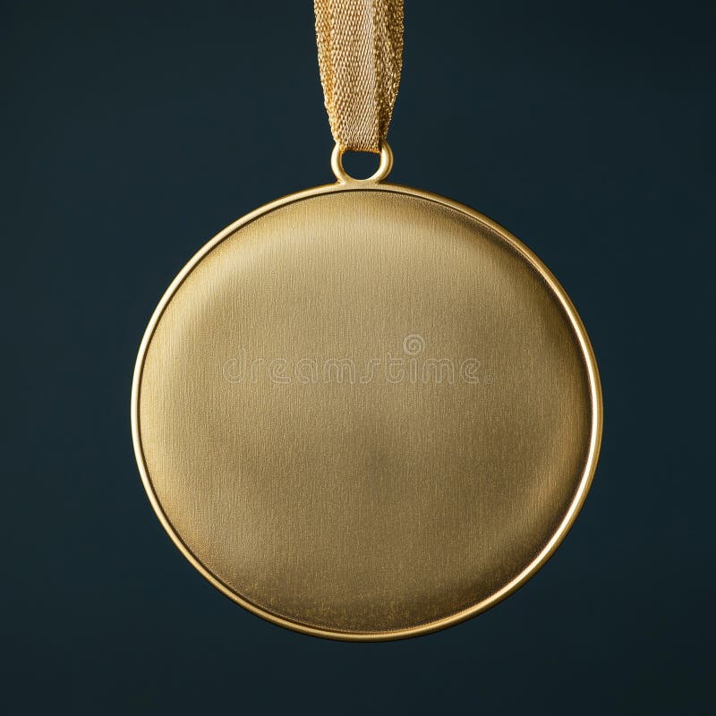 Medals, Gold Medals on a Plain Background Stock Image - Image of ...