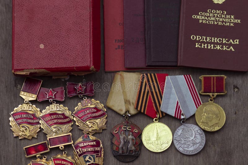 Medals and Orders-awards for Work Stock Image - Image of ordersawards ...