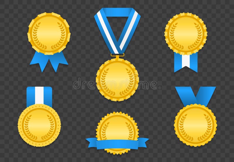 Medals with Ribbons stock vector. Illustration of circle - 61166574