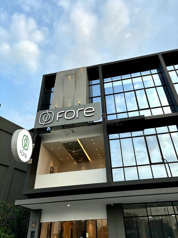 Medan, Indonesia, 17 August 2024. Front View of Fore Coffee Store ...