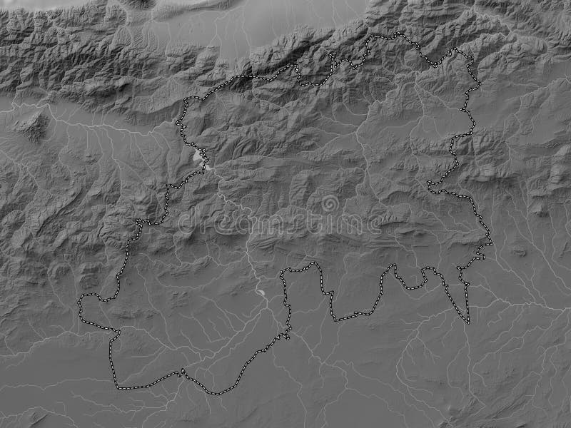 Medea, Algeria. Grayscale. No Legend Stock Illustration - Illustration ...