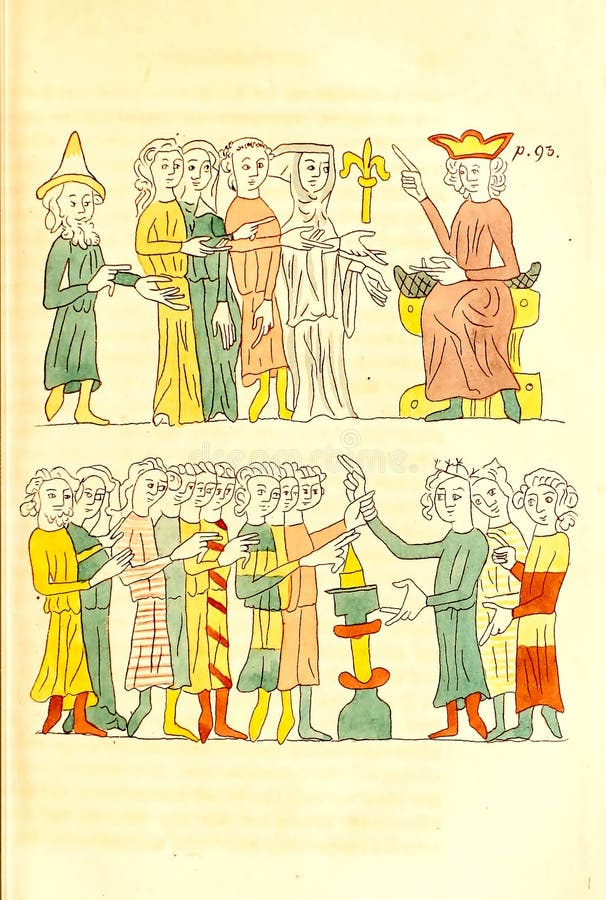 Medeltida folk fotografering för bildbyråer. Bild av monark - 150731585