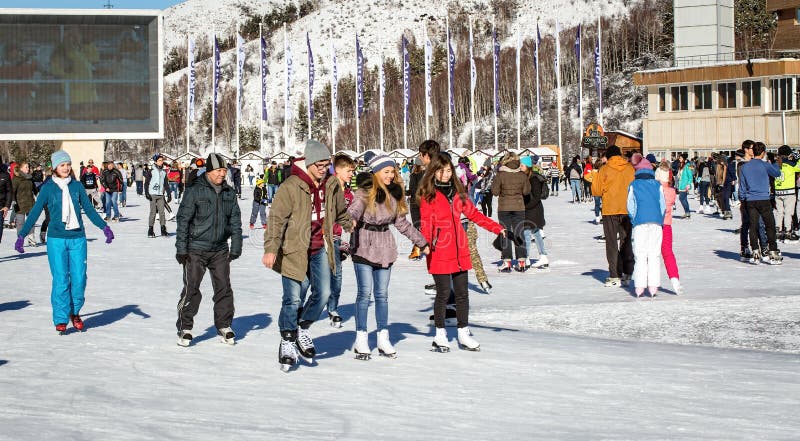 At the Medeo rink. editorial photo. Image of sports - 109162371