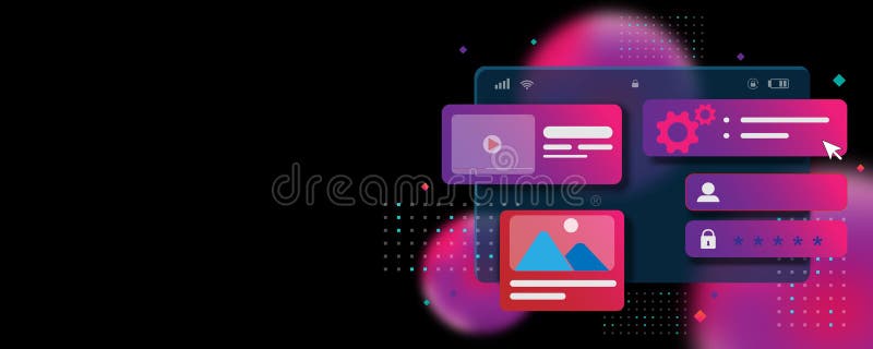 Media Access Template Technology Background Image Modern Design for ...