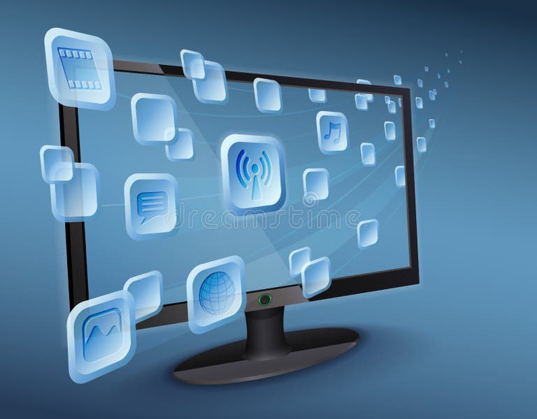 Connected Tv Icon Stock Illustrations – 257 Connected Tv Icon Stock ...