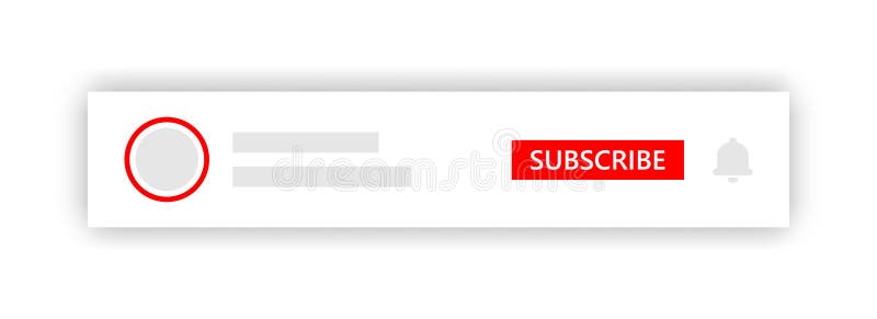 Media Avatar Frame for Banner Design Channel. Web Subscribe Element for ...